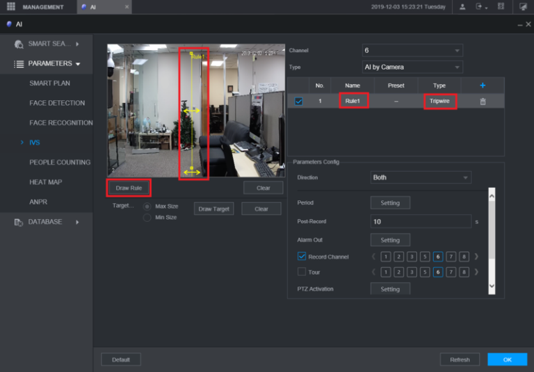 How To Set Up Tripwire - XVRAID XVR-DVR-NVR CCTV DESK